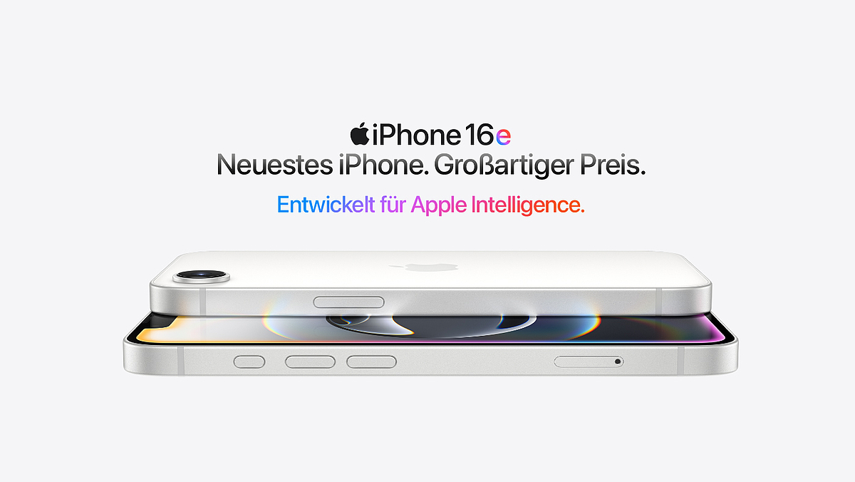 Jetzt kaufen: das iPhone 16e – neuestes iPhone. Großartiger Preis.